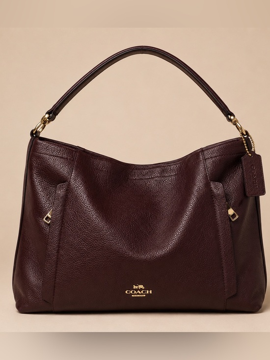 Coach | Bags | Coach Scout Pebbled Hobo Bag Oxblood F37695 Like New ...